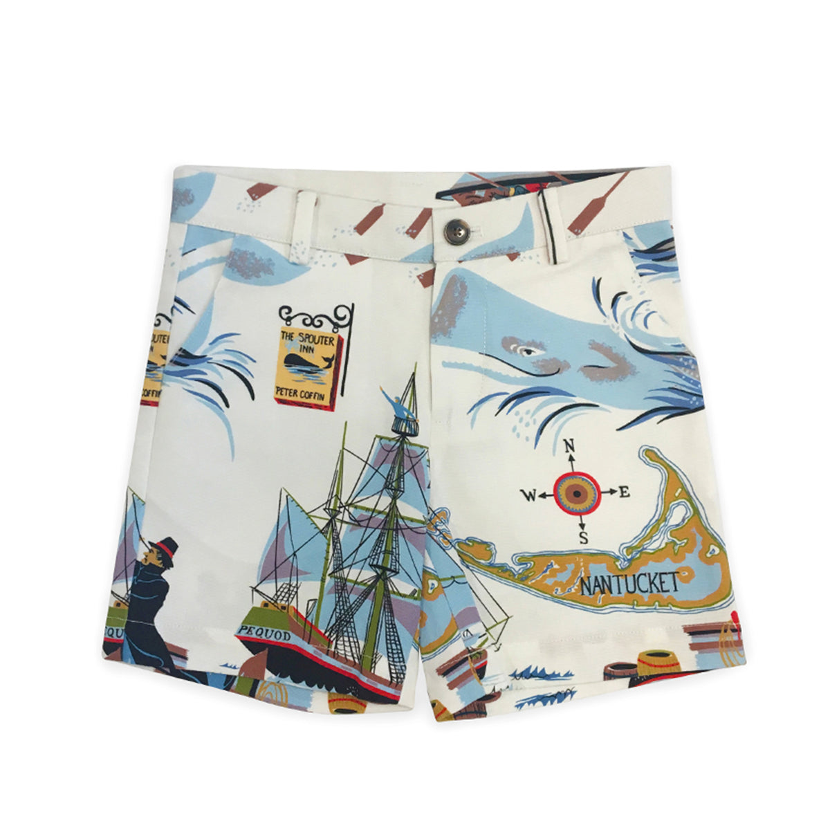 Boys Nantucket Short - White – Pinwheels Nantucket